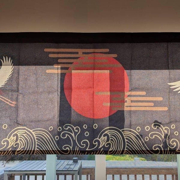 Custom Noren Curtain, Short Panel, 20+ Patterns, Doorway Curtains ...
