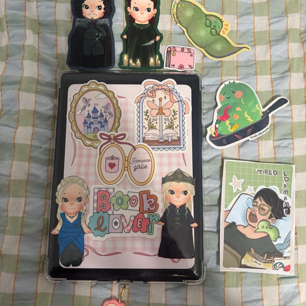 Book Tropes Lockets Waterproof Sticker: Bookish Gift for Kindle, Laptop ...