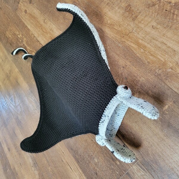 CROCHET PATTERN Manta Ray | Jacque the Manta Ray With Handkerchief ...