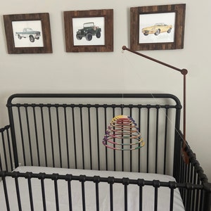 Adjustable Wall Mounted Wooden Mobile Crib Arm White Baby - Etsy