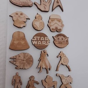Set of 6 Pokemon Wooden Magnets & Pins Exclusive Brooch/magnet ...