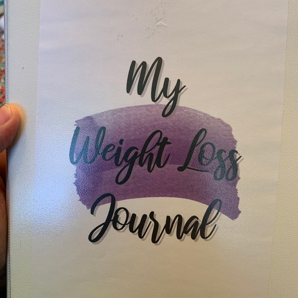 Purple Weight Loss Journal Printable Meal Planner Template PDF Weight ...