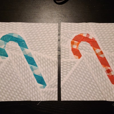 Candy Cane Paper Piecing Pattern, PDF - Etsy