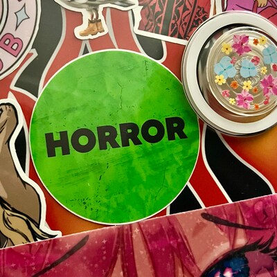 90s Horror Movie VHS Stack Sticker Halloween Stickers - Etsy