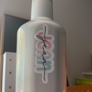 Personalized Name Sticker Custom Name Sticker Gradient Color - Etsy