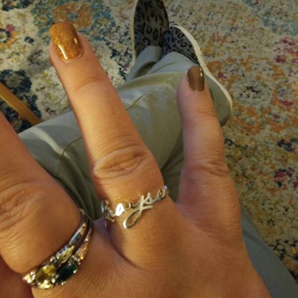 Custom Name Ring • Children Name Ring • Sterling Silver Ring ...