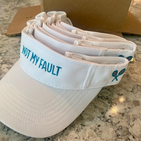 Monogrammed Tennis Visor, Personalized Tennis Visor, Mesh Sports Visor ...