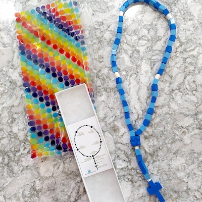 Personalized Rosary Made With Lego Bricks First Communion - Etsy