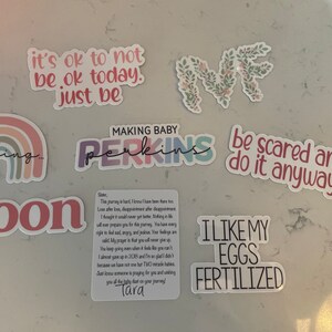 IVF Sticker 20 Pack Infertility Planner Fertility Journal - Etsy