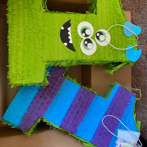 20'' Tall Number One Pinata Green Color Monster Pinata Halloween - Etsy