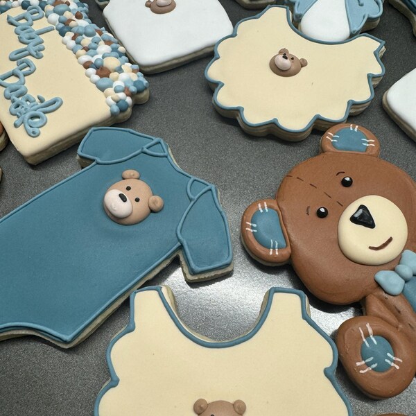 Royal Icing Teddy Bear Transfers - Etsy