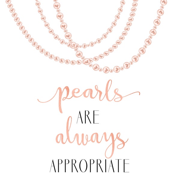 Rose Gold Diamonds and Pearls Clipart, Sparkling Bling Jewel Clip Art ...