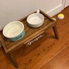 Dog Food Table Stand Dog Dinner Table Elevated Rustic Farmhouse Dog ...