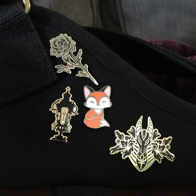 Anubis Hard Enamel Pin Egyptian Collection Unique Fantasy Mythology Art ...