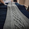 BED RUNNER KNITTING Pattern, Super Chunky Knit Blanket Gift, Quick Knit ...