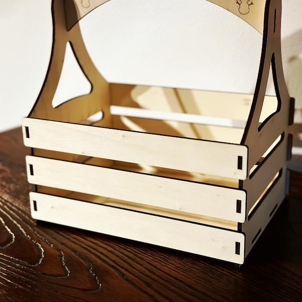 Laser Cut Wooden Basket File, Vector Files for Wood Laser Cutting - Etsy