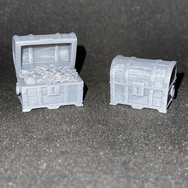 Treasure Chests - 28mm or 32mm Miniatures for Tabletop Gaming (dnd, D&D ...