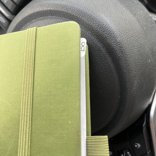 Mini Monthly Tab Planner Stickers: Attachable Month Divider Tabs ...