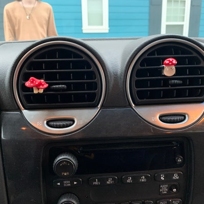 Set of 3 / Hot Pink Smiley Face / Emoji / Flower / Heart Car Vent Clip ...