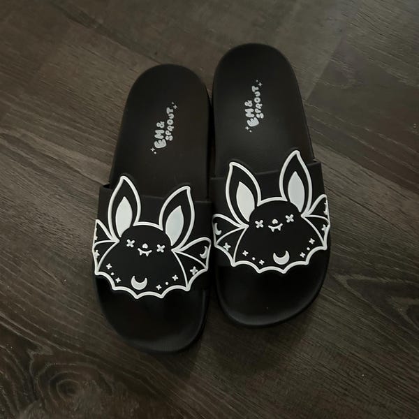 Bat Slides - Women's Sizes 6-11 - Etsy