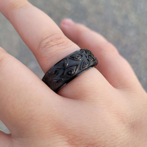 Fidget Dragon Anxiety Spinner Rings, Rotating Anti Stress Worry Ring ...