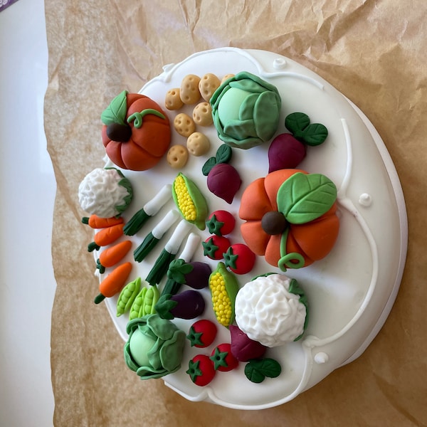 Vegetables Fondant Cake Toppers - Etsy UK