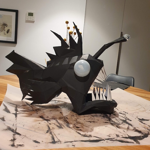 Scary Halloween Mask: Angler Fish Mask Pattern | Anglerfish Deep Sea ...