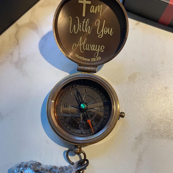 Baptism Gift, Engraved Compass, Baptism Gift Girl, Baptism Gift Boy ...