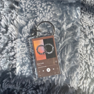 Spotify Song Plaque Keychain Custom Key Chain Add Charm Gummybear Heart ...