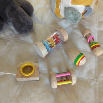 Colour Themed Treasure Basket Treasure Basket-small Baby Basket, Baby ...