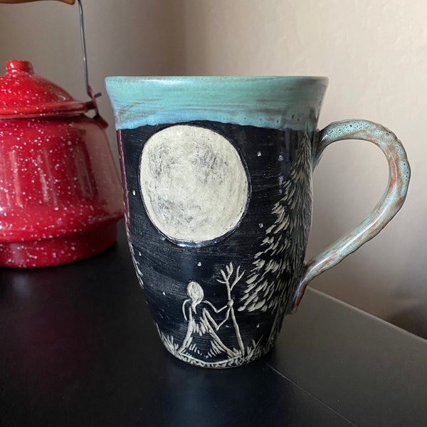 Witch Full Moon Mug (made to Order) - Etsy