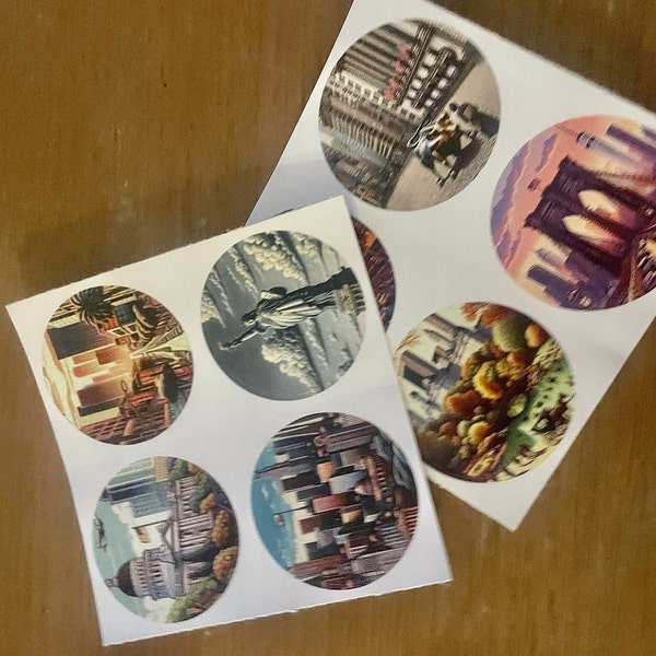 Japan Postcards & Waterproof Stickers - Tokyo, Osaka, Kyoto, Himeji ...