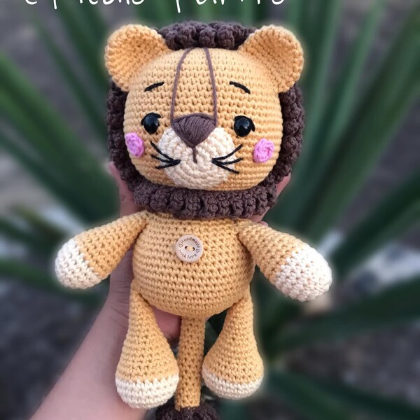 Leo the Lion Crochet Pattern - Amigurumi Animal PDF Tutorial - Etsy