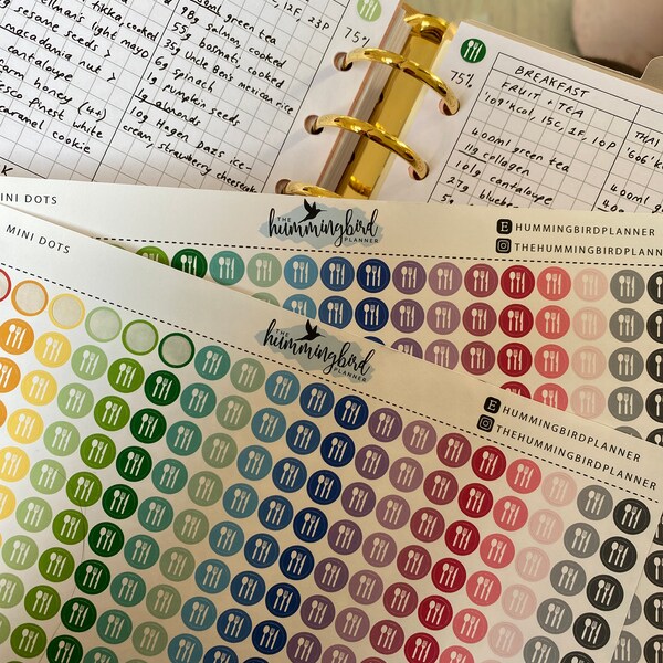 Rubbish Bin Mini Dots / Small Circle Stickers 223 Planner Stickers for ...