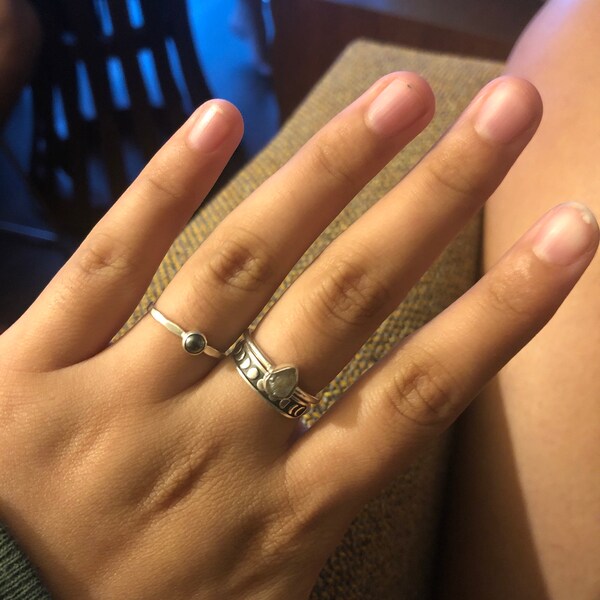 Kalo Ring (sterling Silver), Taro Ring, Leaf Ring, Plant Ring, Plant ...