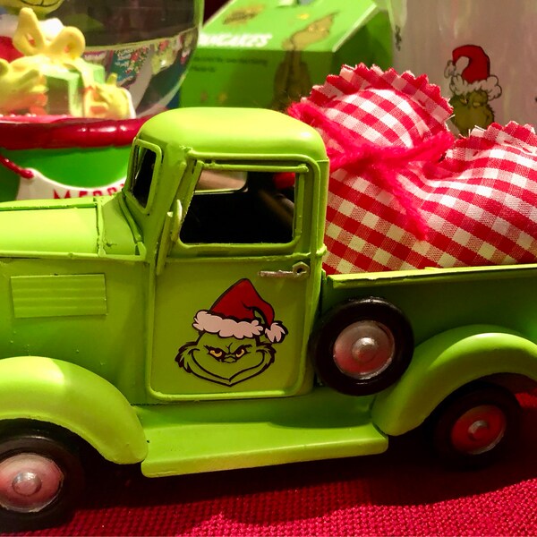 Grinch Inspired Truck | Metal Truck | Your a Mean One | Tiered Tray ...