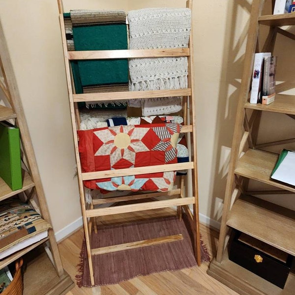 Quilt Ladder Rack Display Freestanding 66" Tall - Etsy