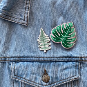 Fern Plant Patch Botanical Cottagecore Iron on Patch Embroidered ...