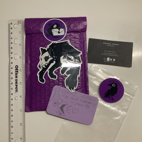 Crow Logo Sticker - Etsy