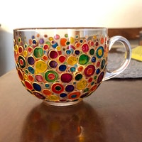 UP Balloon House Balloon House Mug Coffee Tea Cup Hand Painted Mug Kids ...