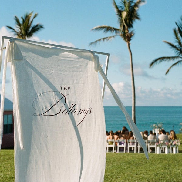 Fully Custom Linen Fabric Sign - Etsy