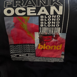 Frank Ocean Blonde Hoodie, Frank Ocean Blond Album Hoodie, Frank Ocean Merch, Inspired Blonded ...