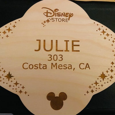 Wooden Plaque Inspired by Disney Cast Member Badges Wooden Plaque ...