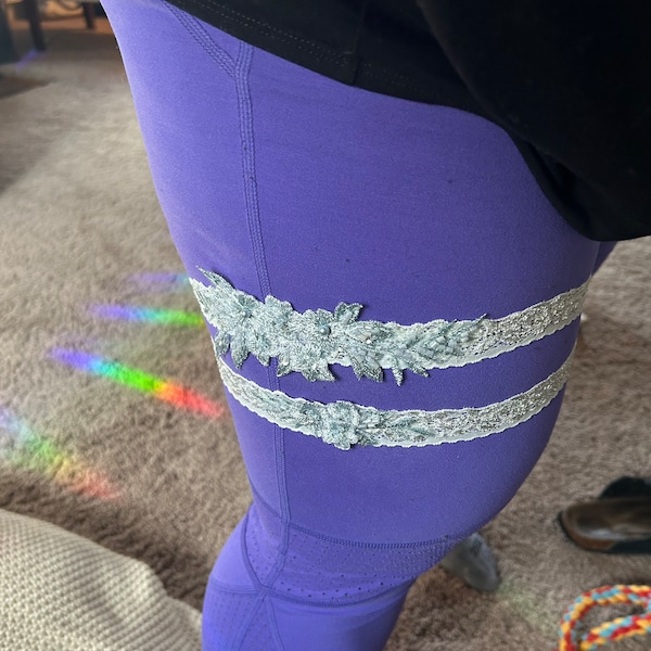 Bridal Wedding Stretch Lace Garter Set, Non Slip Bride Garter ...