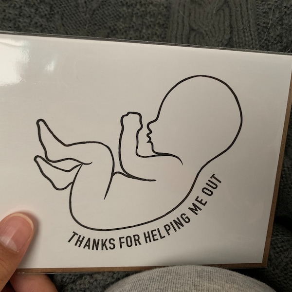 Thanks for Helping Me Out Greeting Card - Etsy