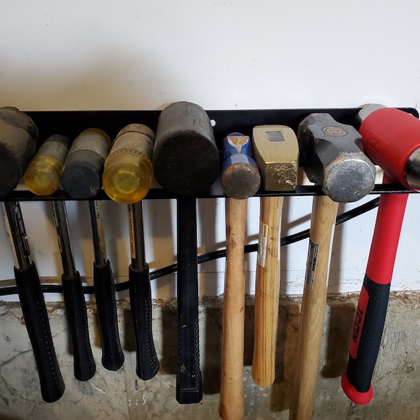 Garage Hammer / Mallet Rack - Tool Organizer - Etsy