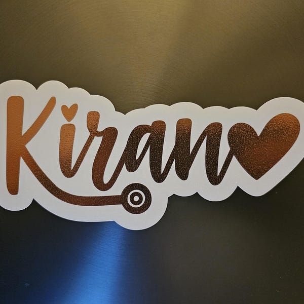 OLIVIA Font // Custom Vinyl Name Decal // Vinyl Stickers // Holographic ...