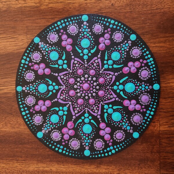 10 Mandala Round on Wood L Mandala Art L Decor - Etsy