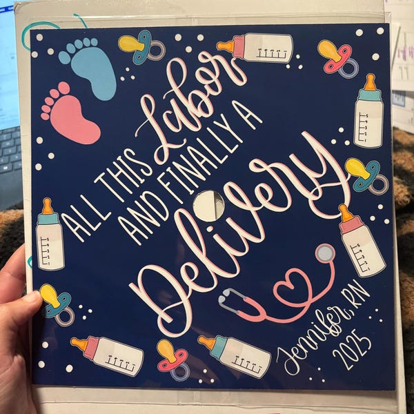 Blank Glitter Graduation Cap Topper, Design Your Own Graduation Cap ...