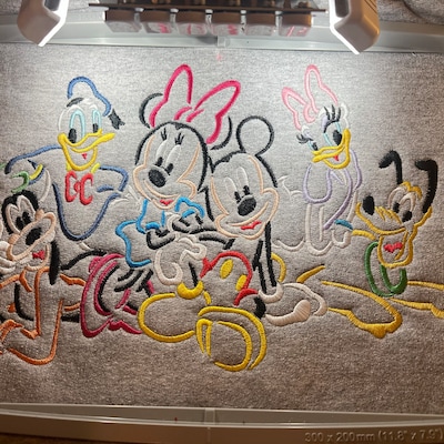 Mickey Mouse Clubhouse Gang Minnie Daisy Donald Duck Goofy Pluto Sketch ...